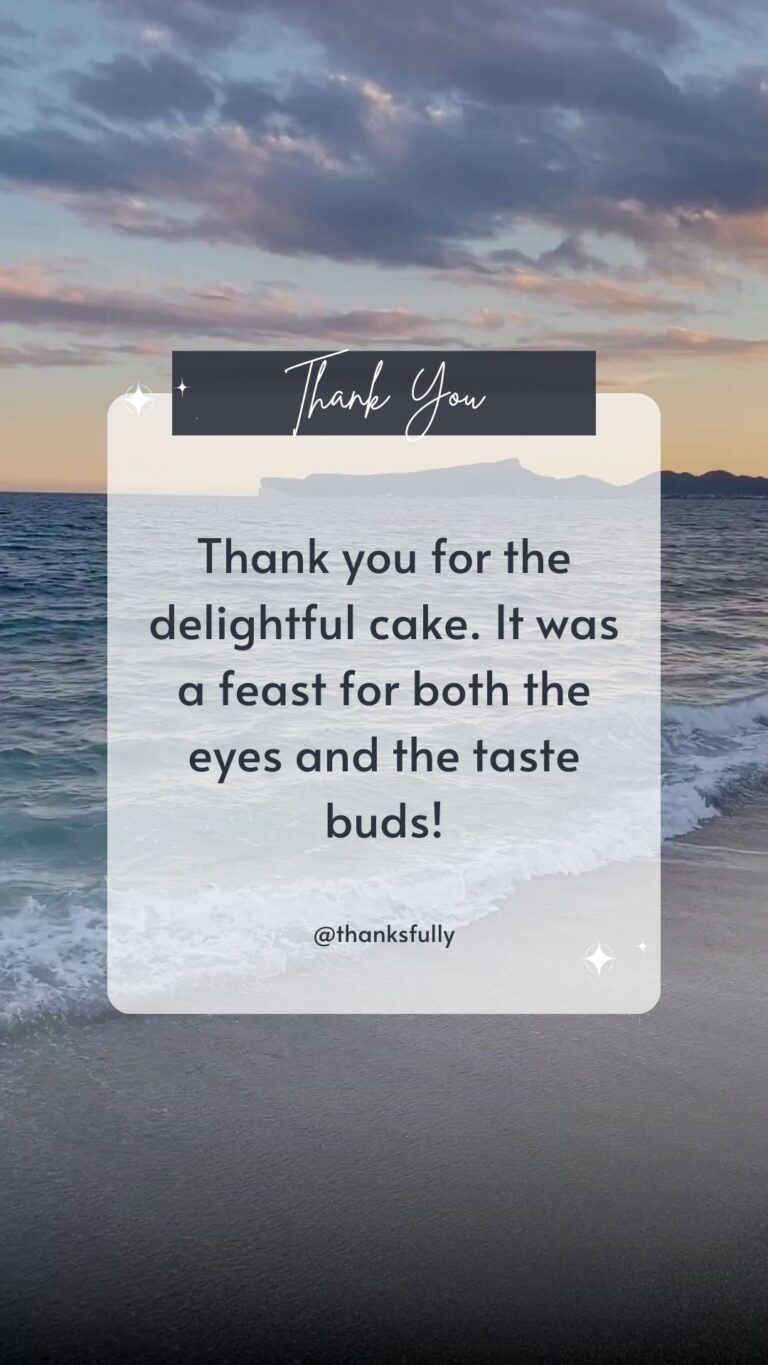 50+ Thank You for the Beautiful And Delicious Cake - ThanksFully