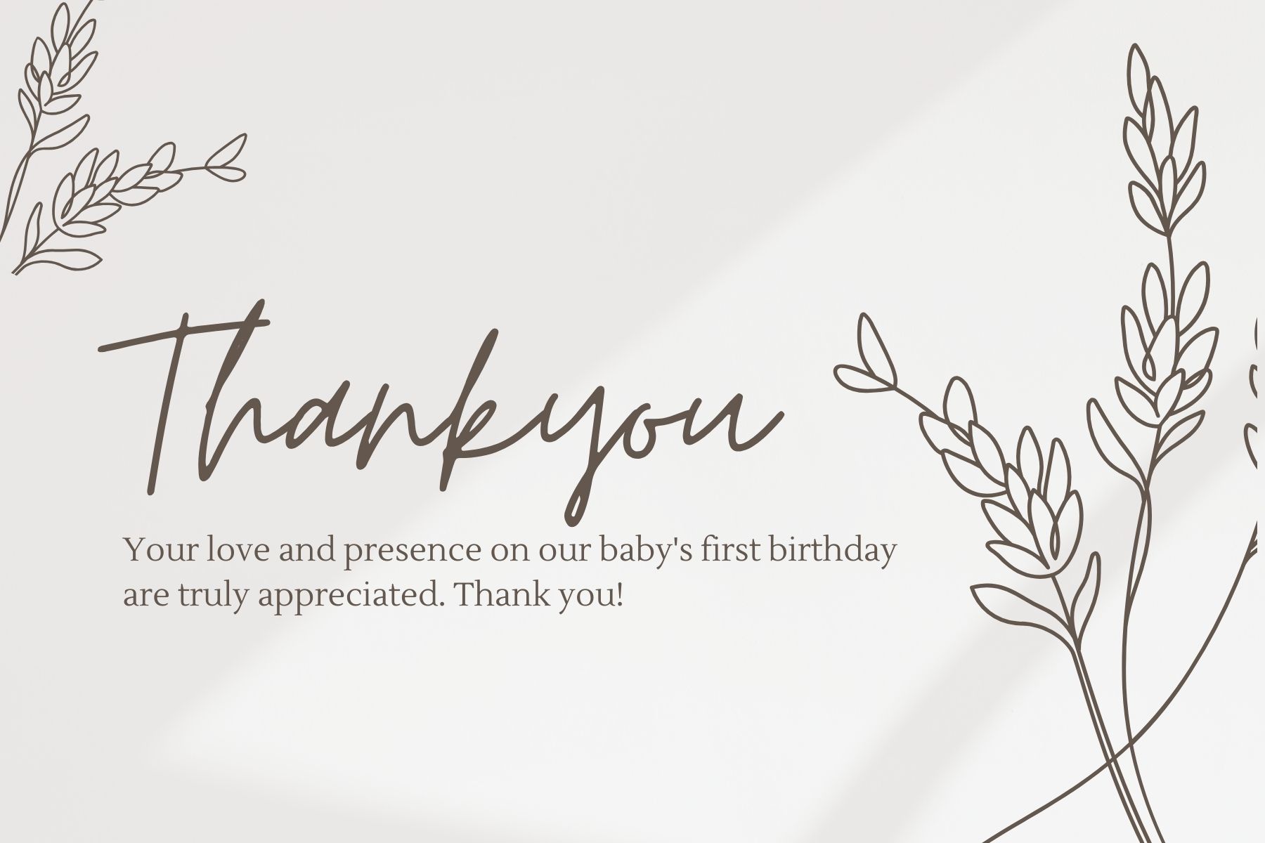 75+ Thank You Message for 1st Birthday - ThanksFully