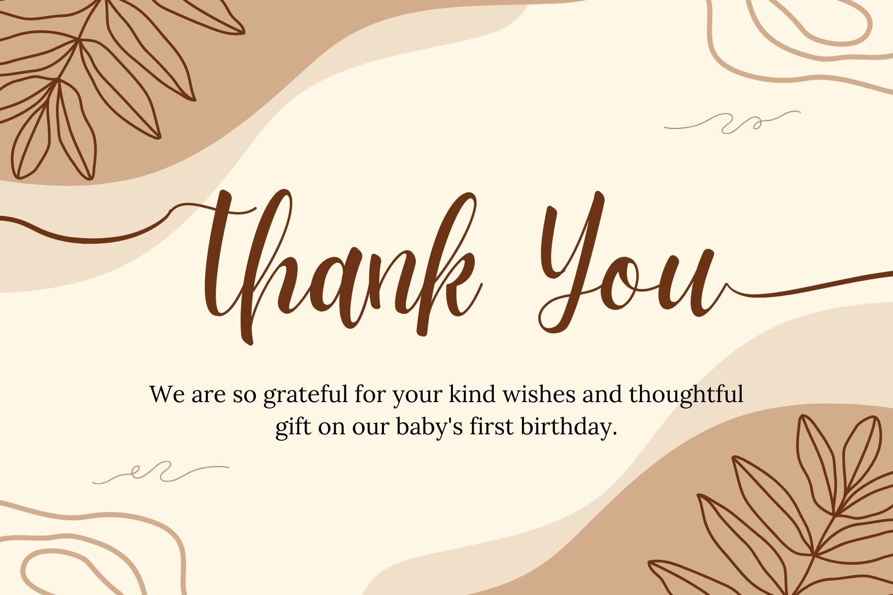 75+ Thank You Message for 1st Birthday - ThanksFully