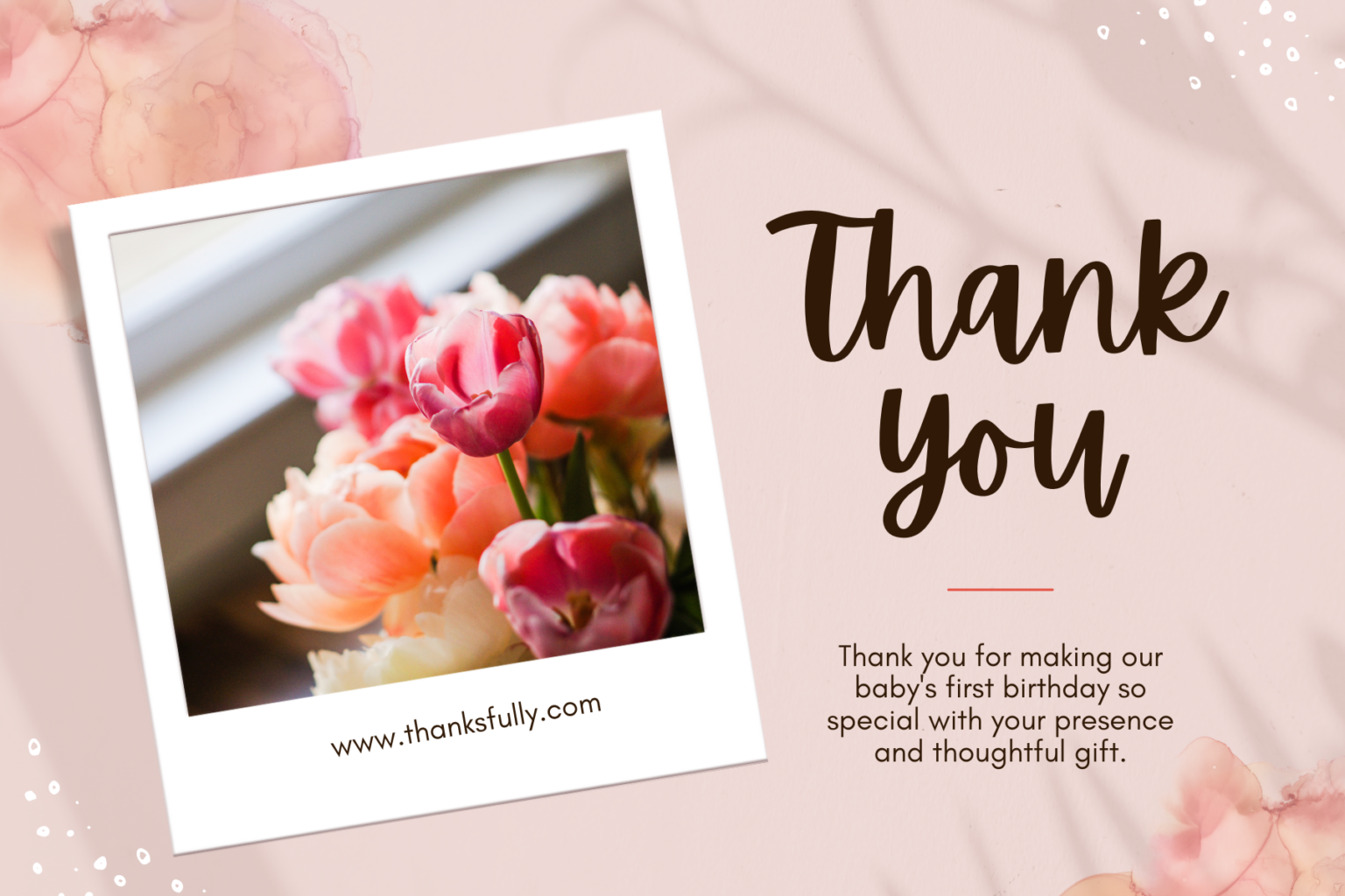 75+ Thank You Message for 1st Birthday - ThanksFully