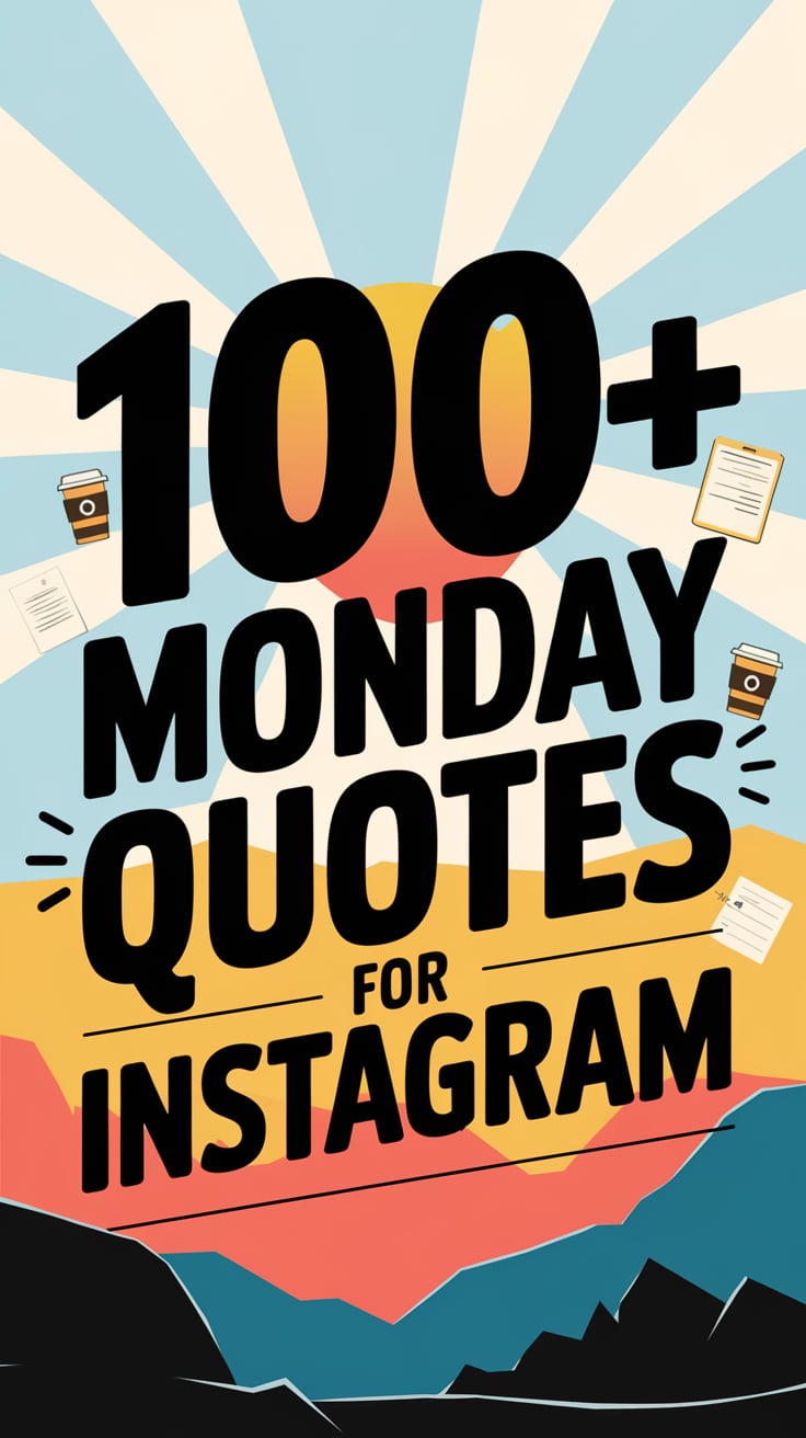 105+ Monday Quotes for Instagram: (With Captions) - ThanksFully
