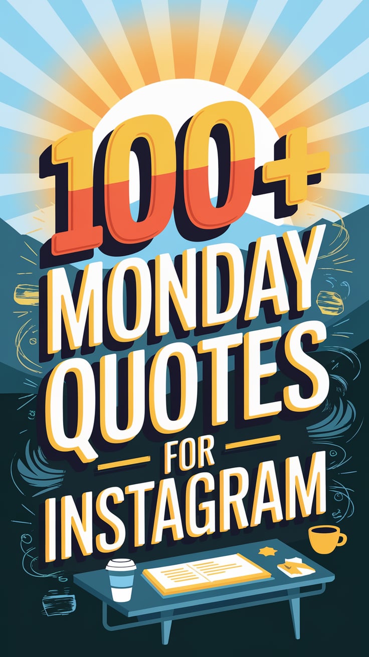 105+ Monday Quotes for Instagram: (With Captions) - ThanksFully