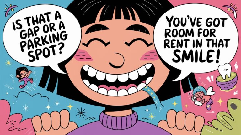 25+ Funny Ways to Roast Someone with a Gap in Their Teeth - ThanksFully