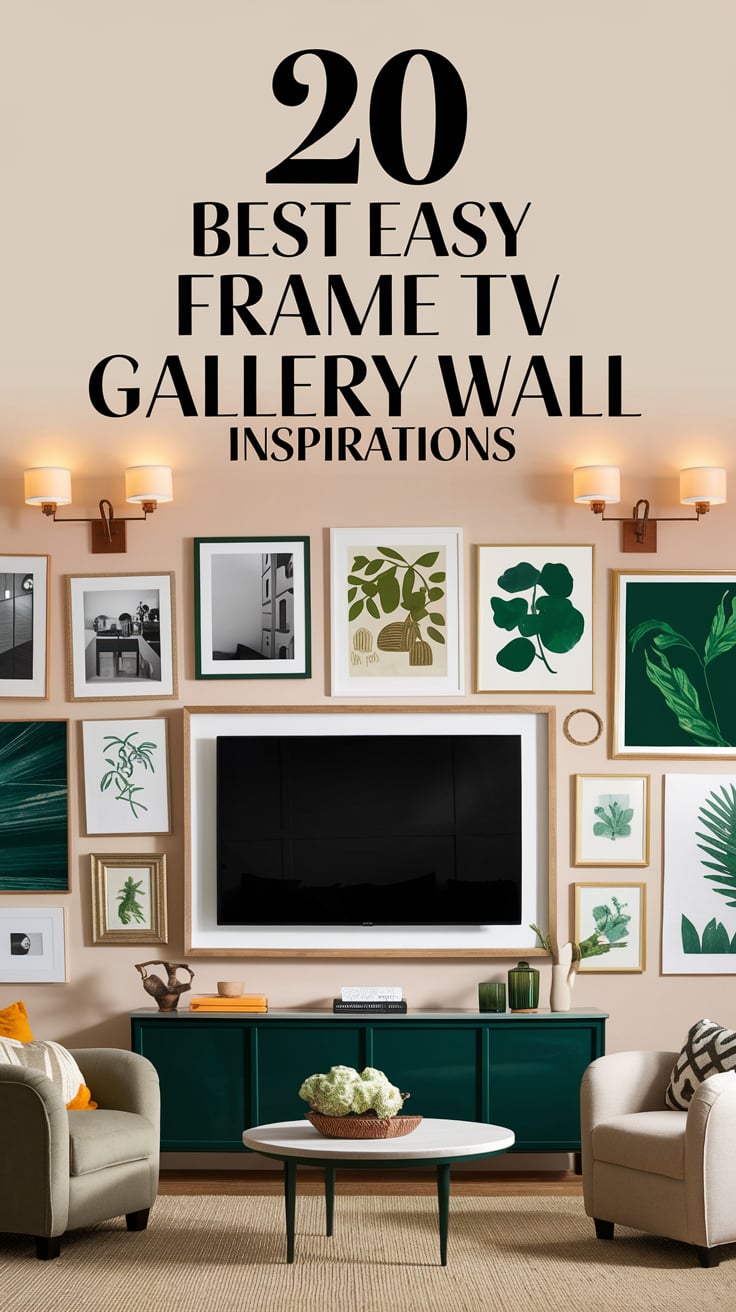 20 Best Easy Frame TV Gallery Wall Inspirations - ThanksFully