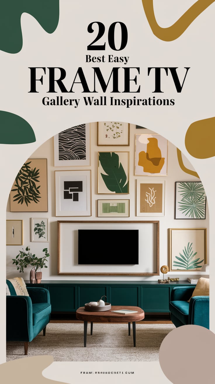 20 Best Easy Frame TV Gallery Wall Inspirations - ThanksFully